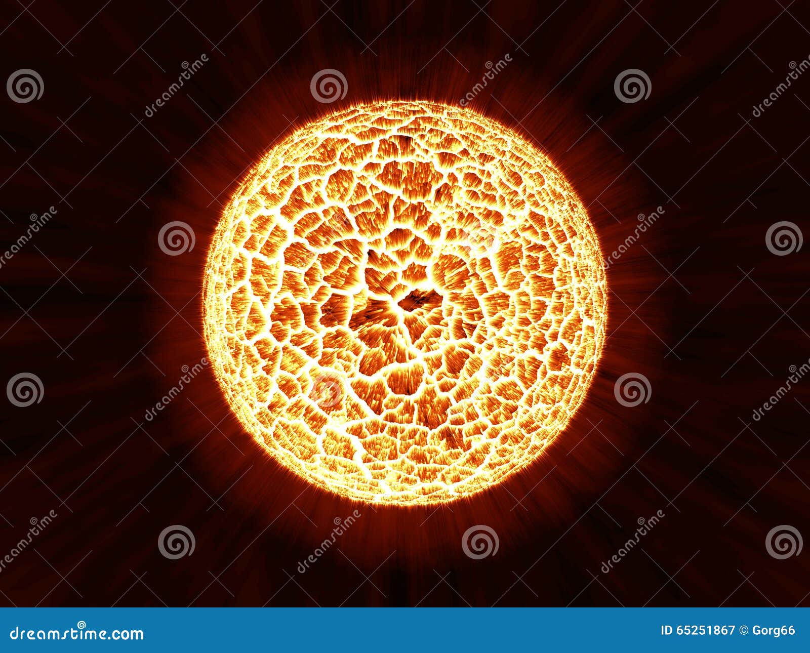 Explodierender Und Brennender Stern Stock Abbildung - Illustration von ...