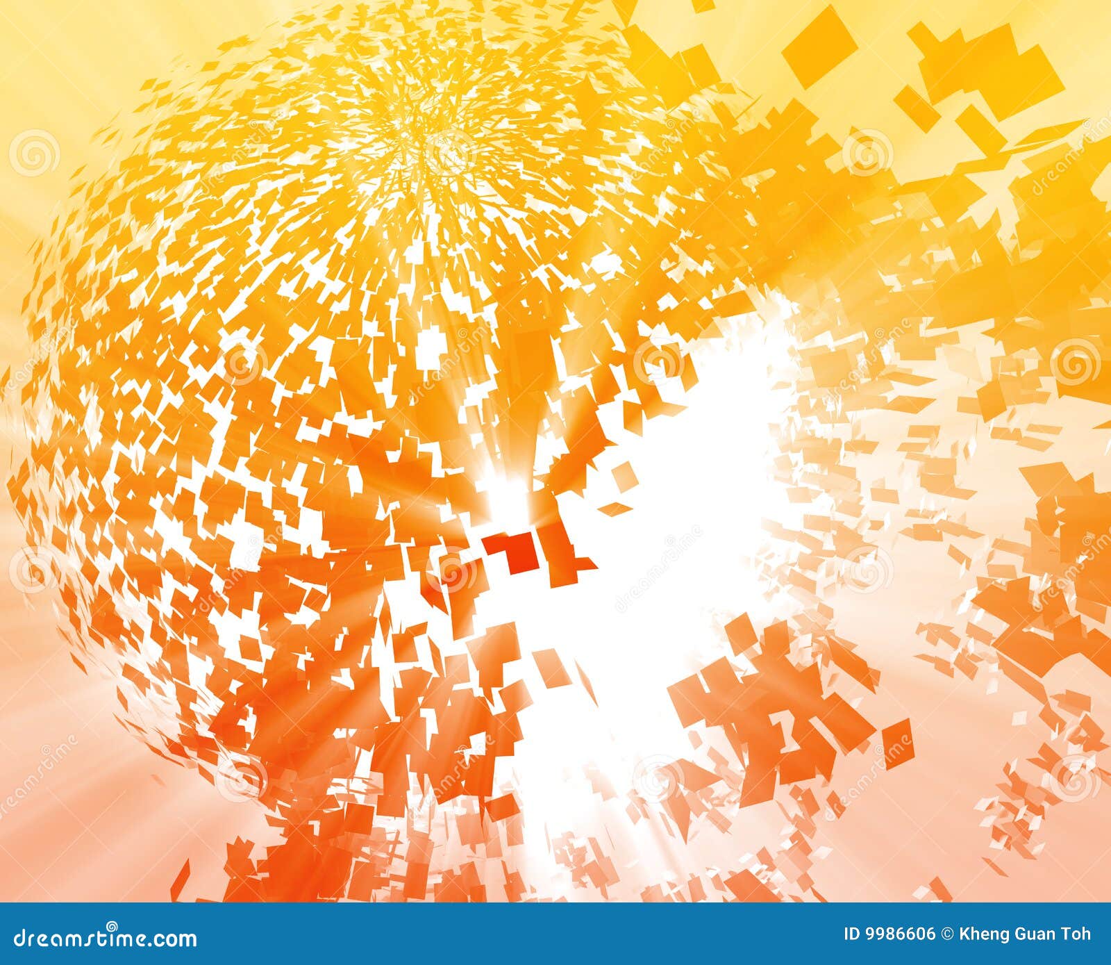 Exploding abstract stock illustration. Illustration of destruction ...