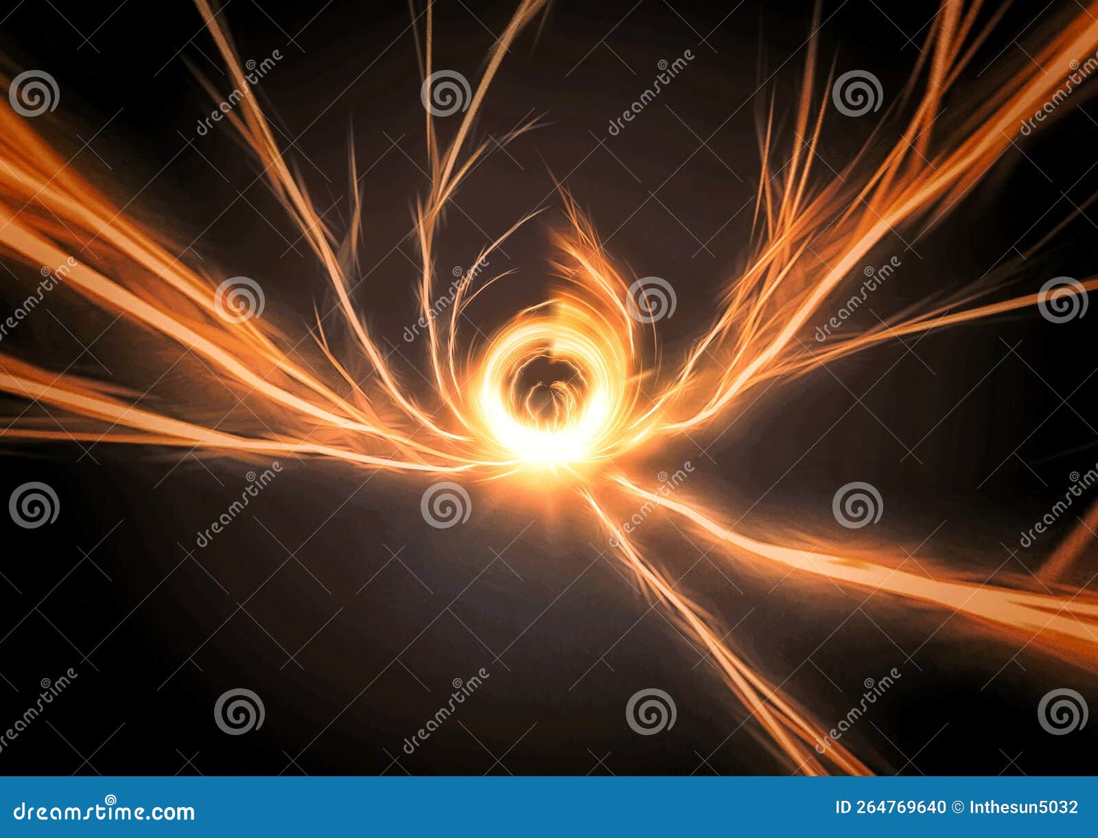 Exploding Abstract Fire Flame Background Stock Illustration ...