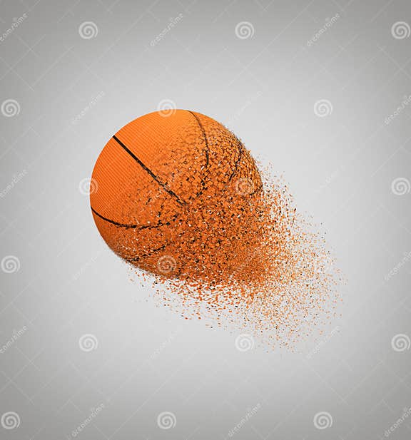 Exploding Basketball stock photo. Illustration of sports - 62337128