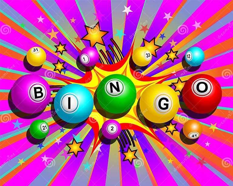 Exploding Bingo Background stock vector. Illustration of gamble - 78778250