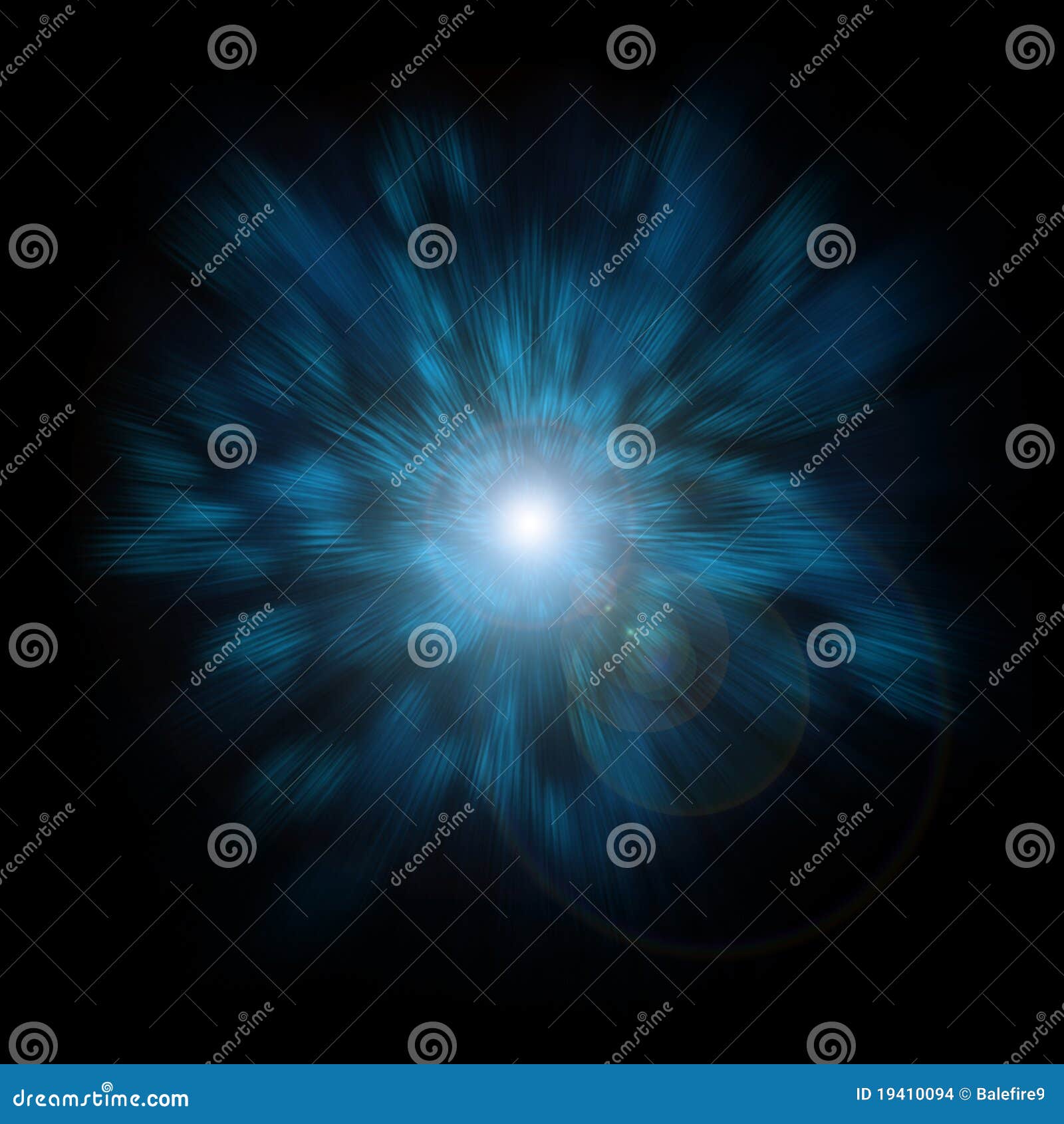 Exploding Blue Light stock photo. Image of abstract, blur - 19410094