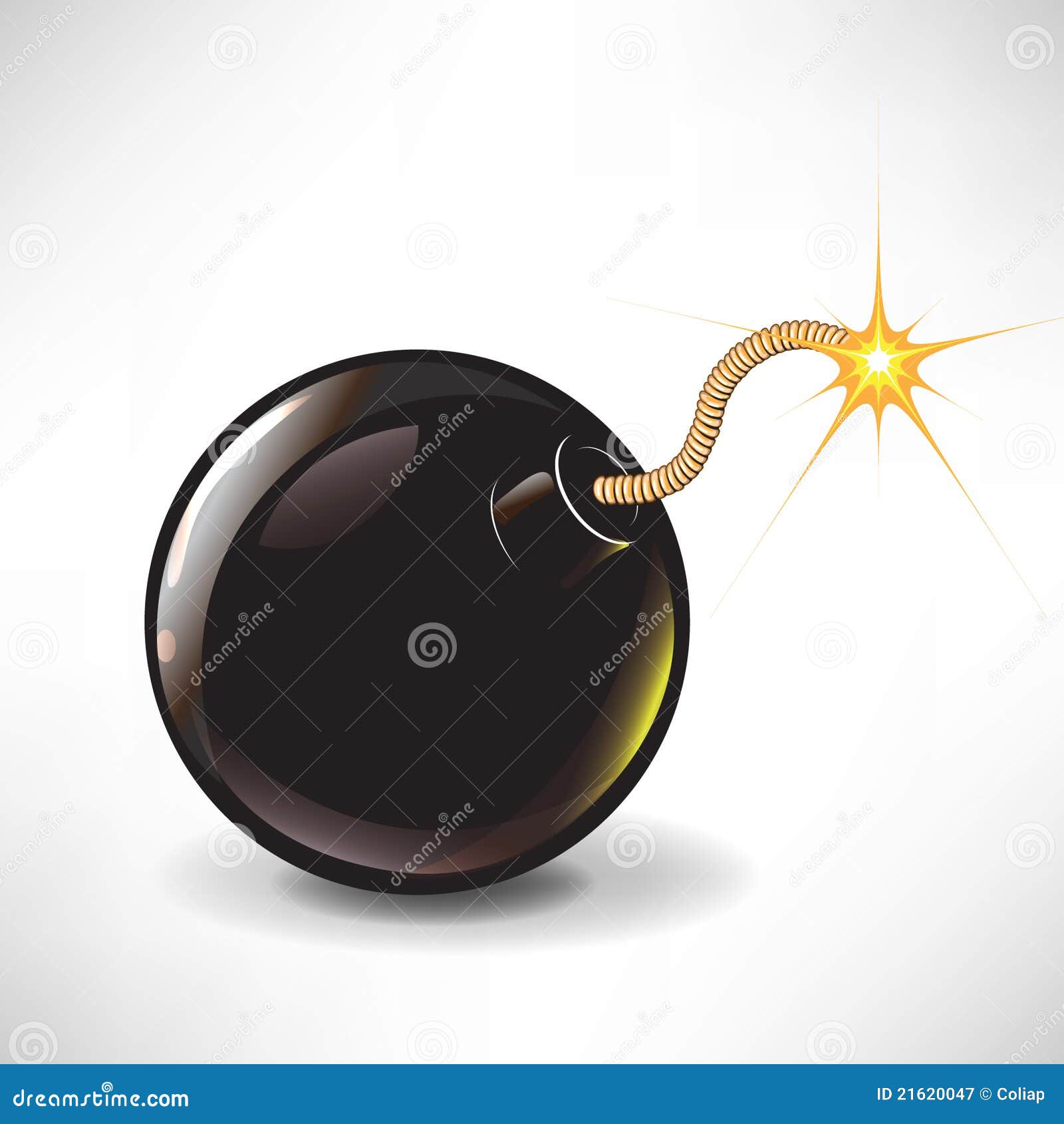 Exploding bomb stock vector. Illustration of fire, black - 21620047