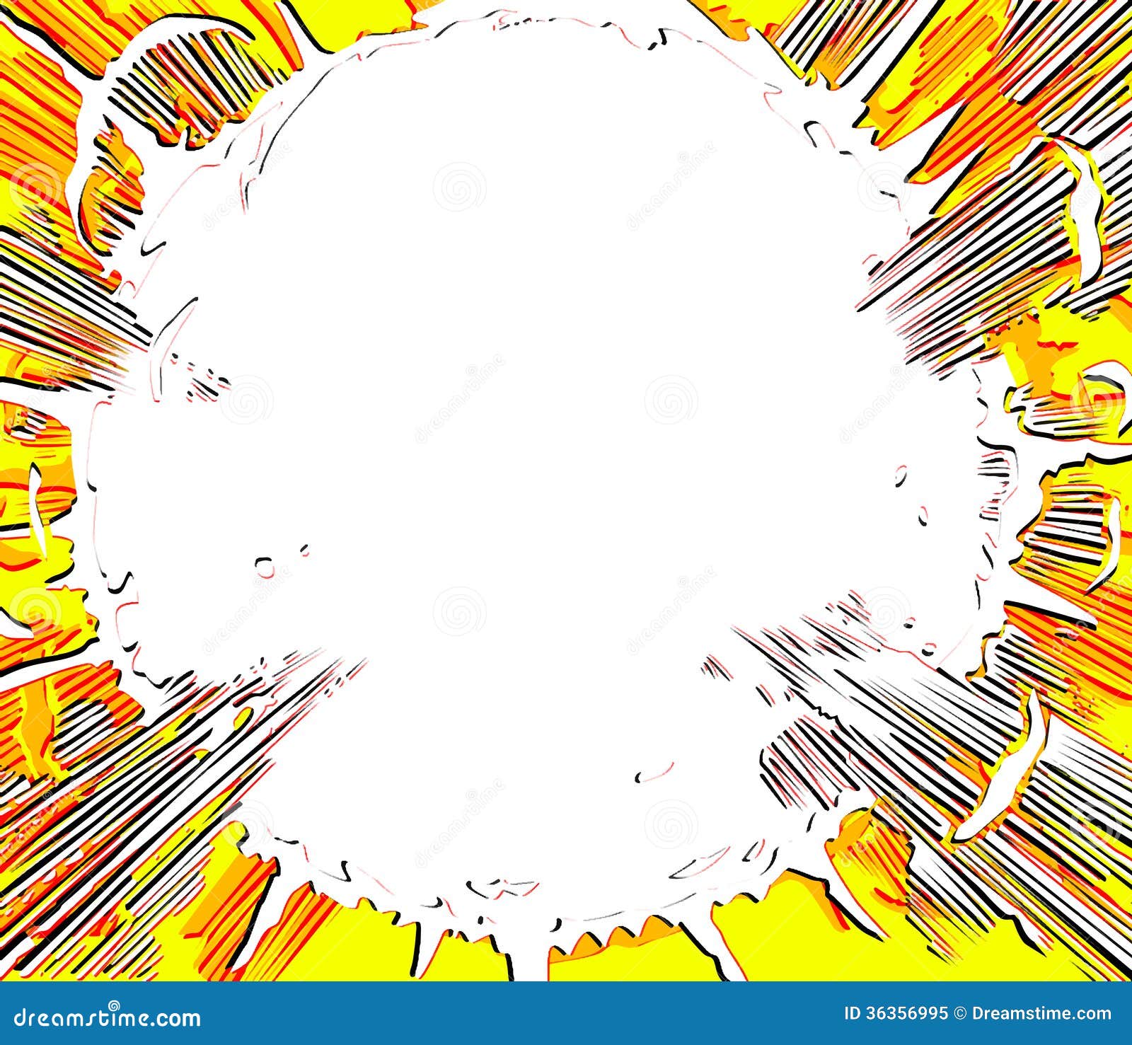 Exploding bomb background stock vector. Illustration of blanked - 36356995