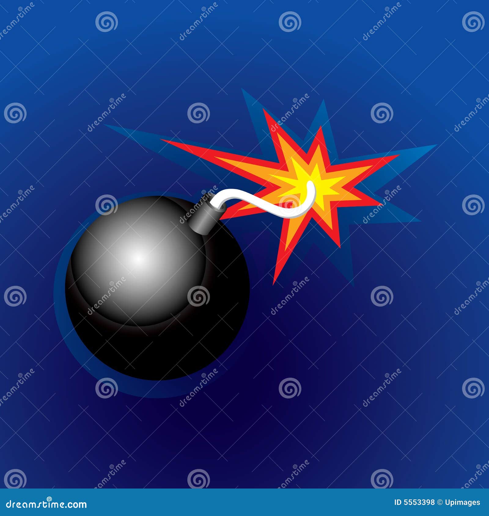 Exploding Bomb (illustration) Stock Vector - Illustration of ...