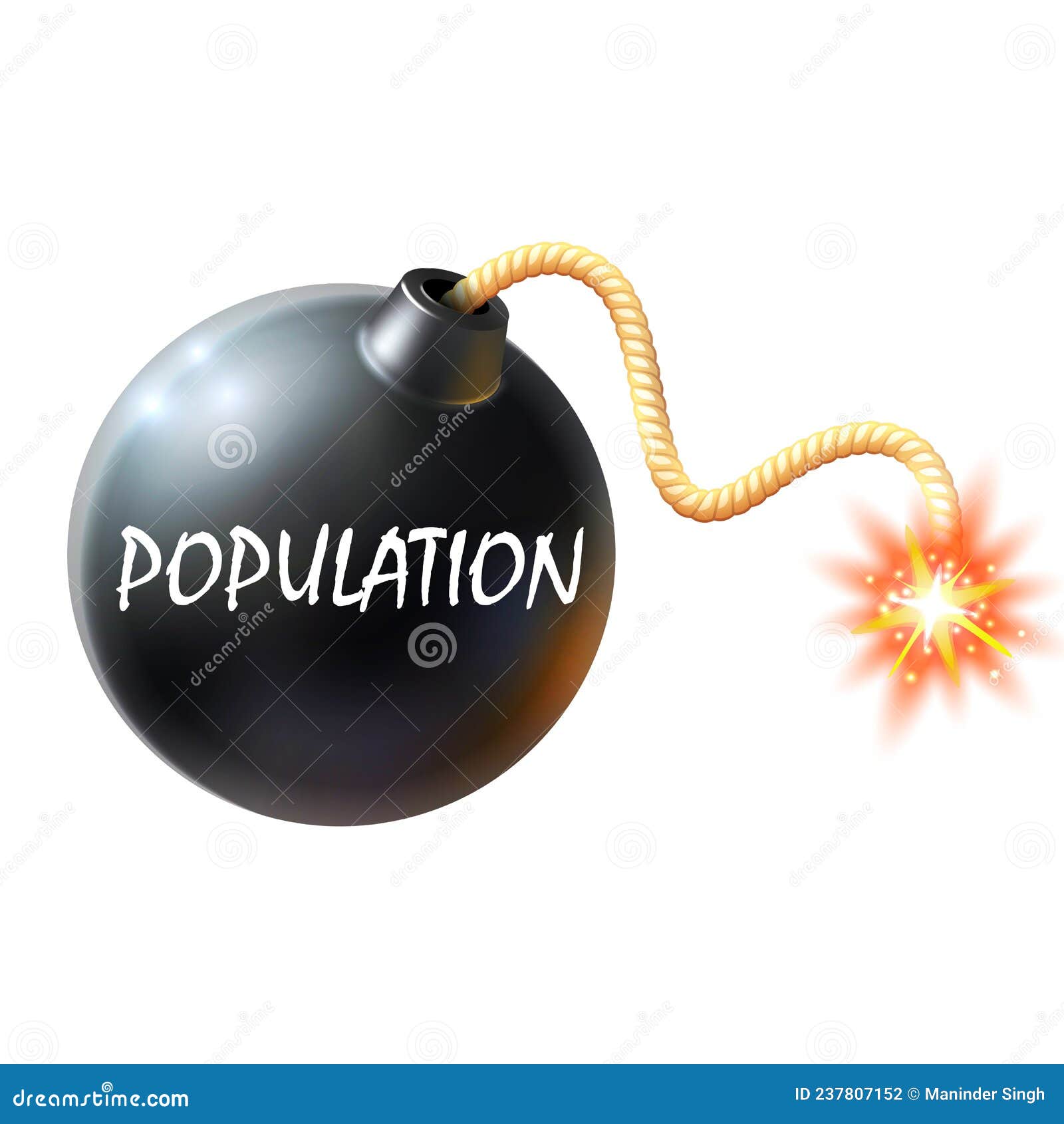 Population bomb. stock illustration. Illustration of turn - 237807152
