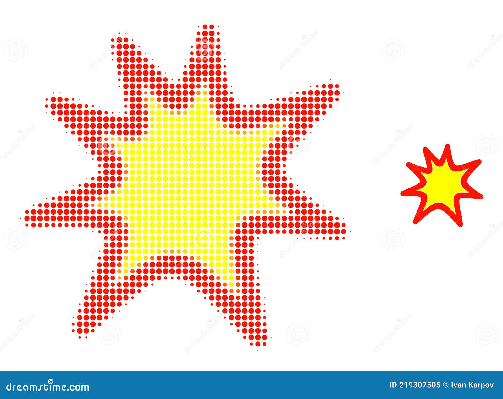Exploding Boom Halftone Dot Icon Stock Vector - Illustration of dotted ...