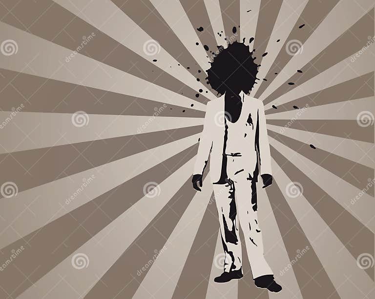 Exploding business man stock illustration. Illustration of tearing ...