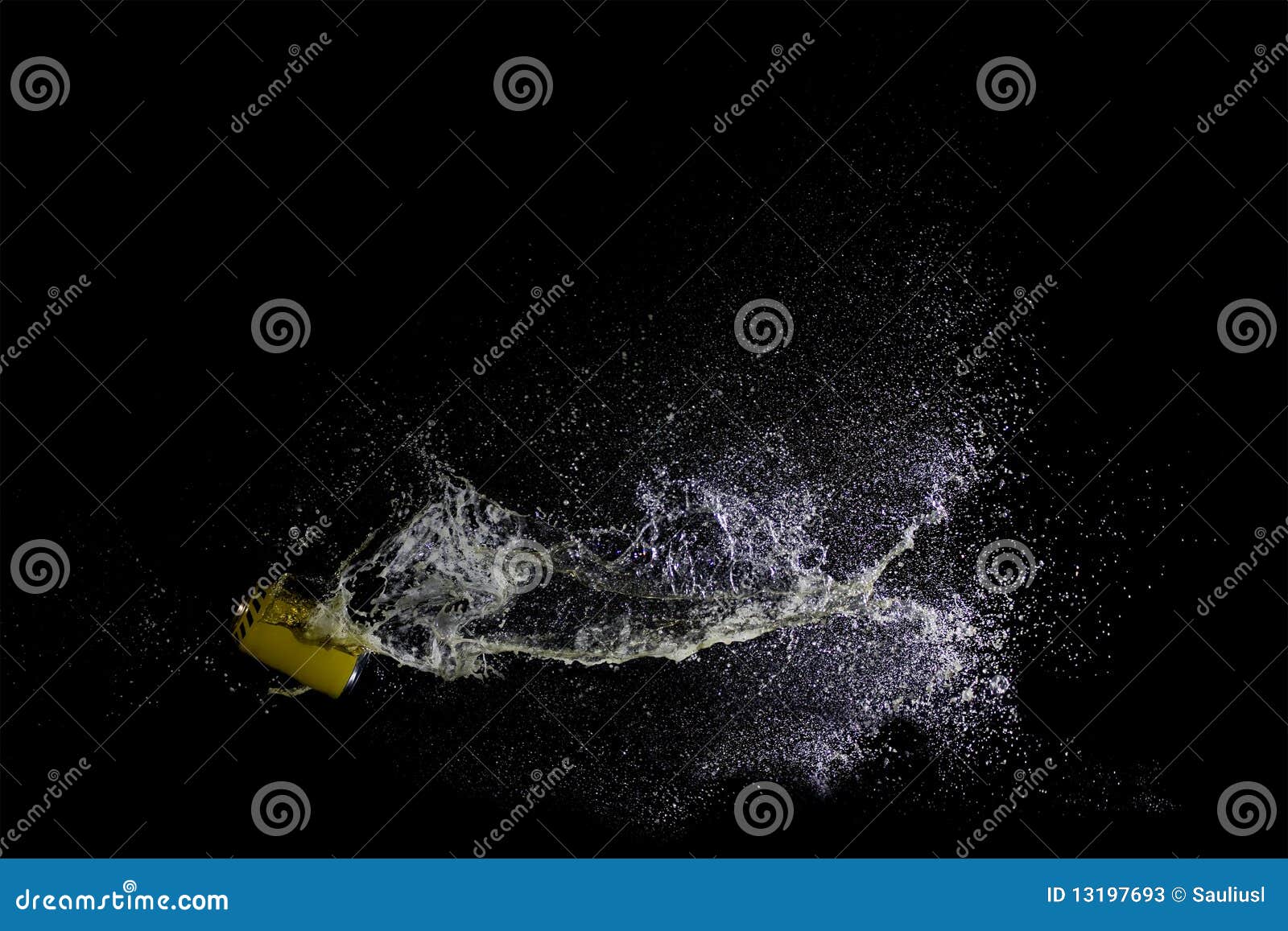 Exploding can stock image. Image of speed, moment, water - 13197693