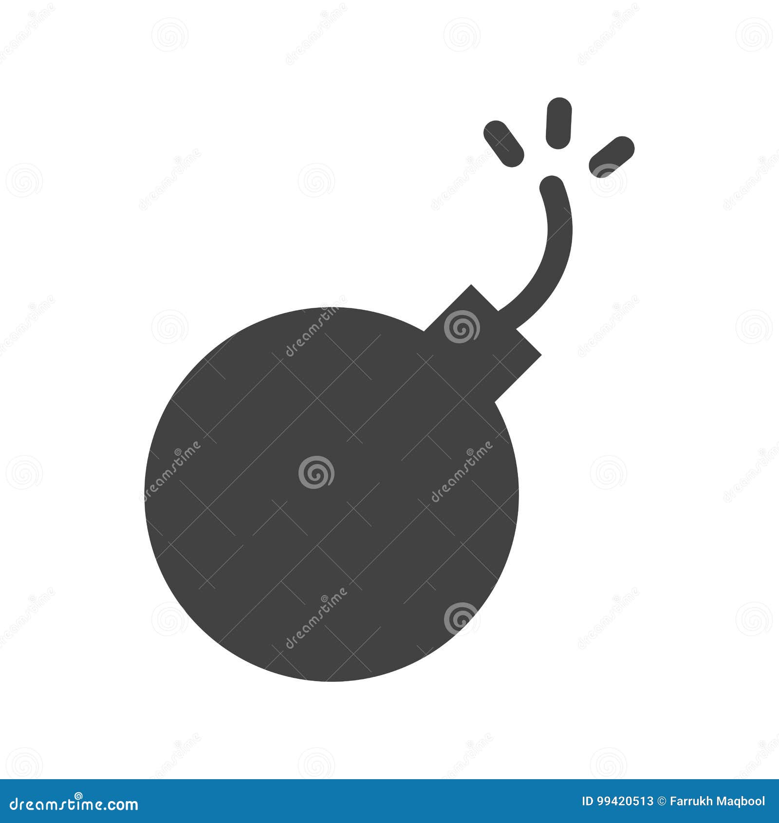 Exploding Cannon Ball stock vector. Illustration of cartoon - 99420513