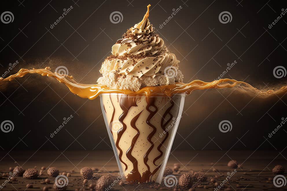 Exploding Caramel Milkshake: a Delicious Explosion of Flavors ...