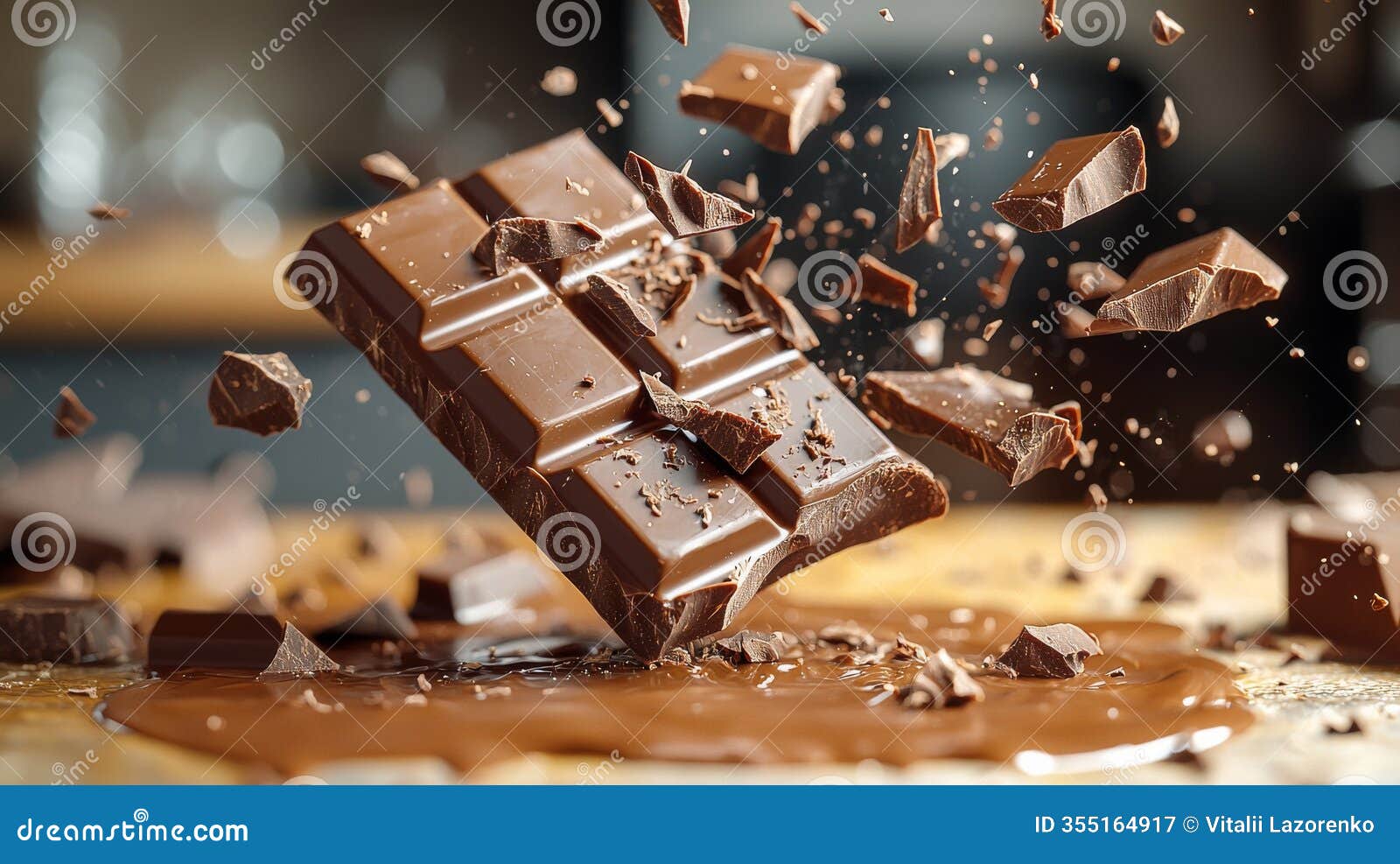 Exploding Chocolate Bar - Stock Concepts | CartoonDealer.com #288793369