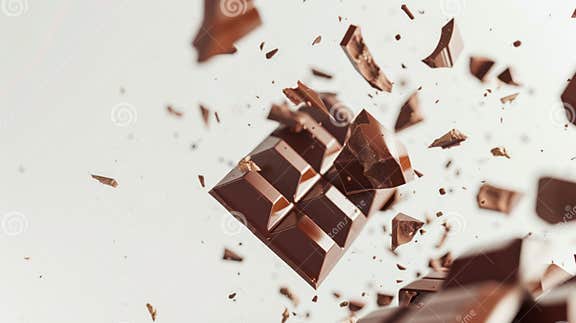 Exploding Chocolate Bar - Generative AI Stock Image - Image of ...