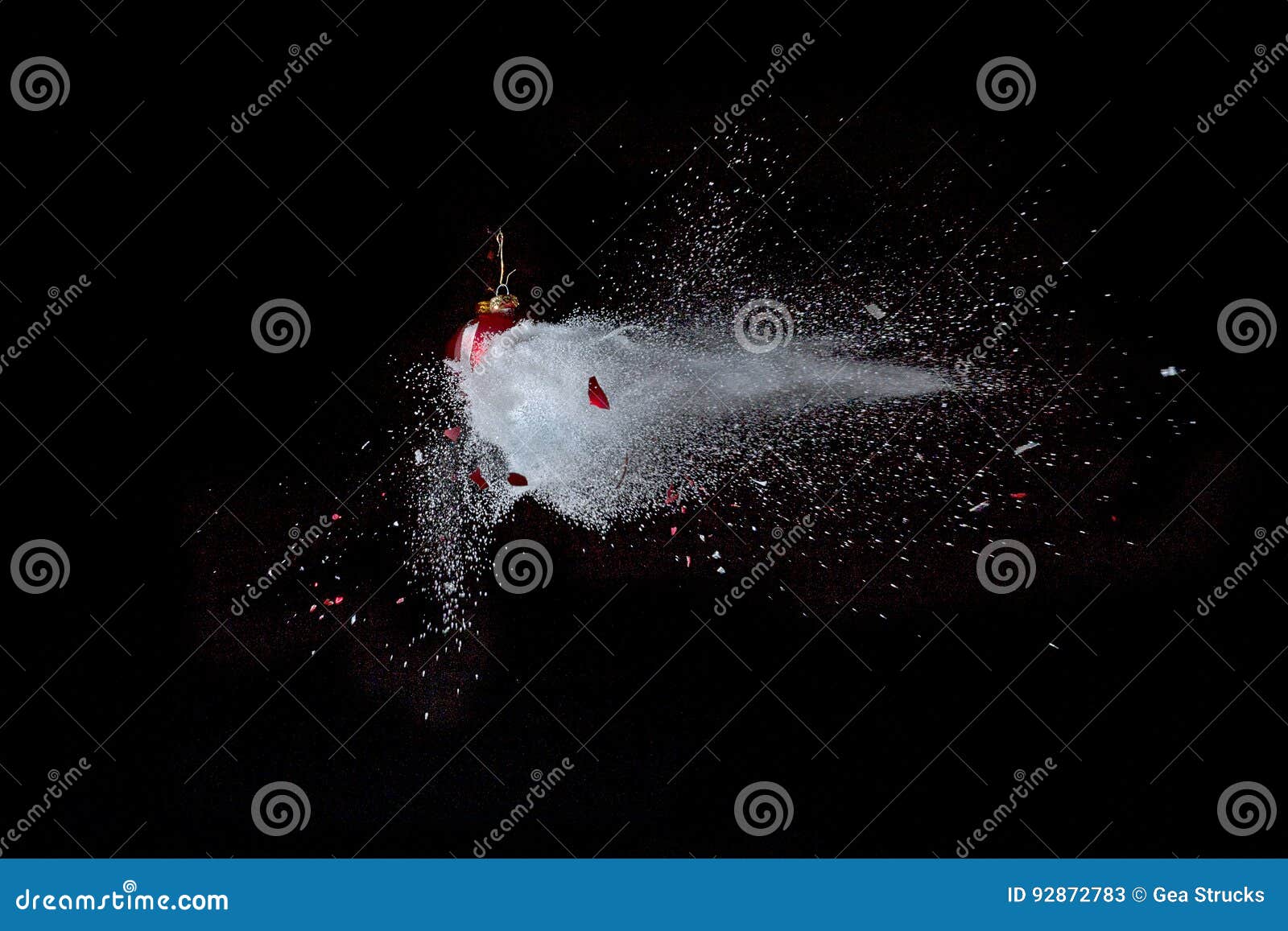 Exploding christmas ball stock image. Image of celebration - 92872783
