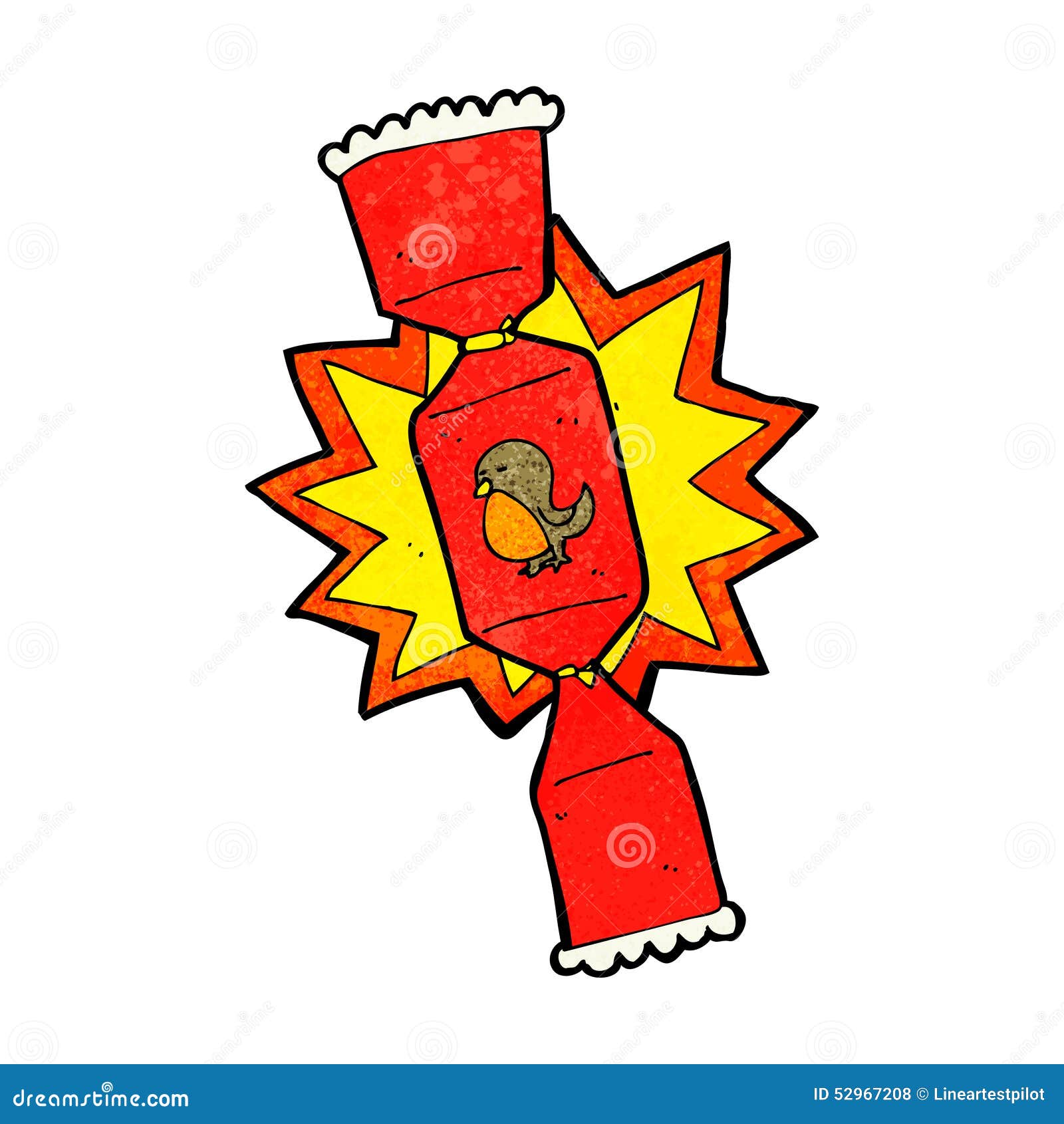 Exploding Christmas Cracker Stock Illustration - Illustration of ...