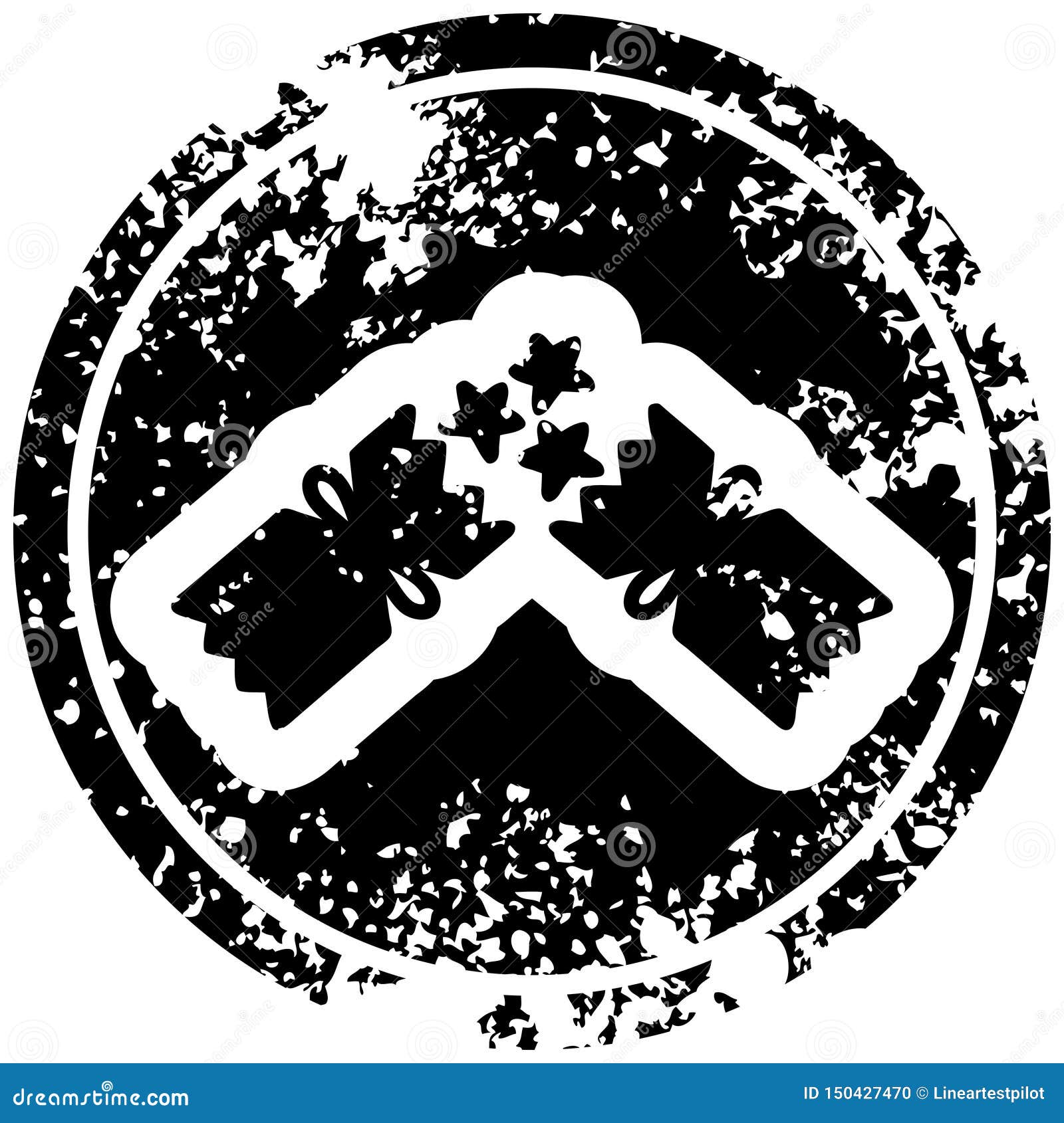 Exploding Christmas Cracker Icon Symbol Stock Vector - Illustration of ...