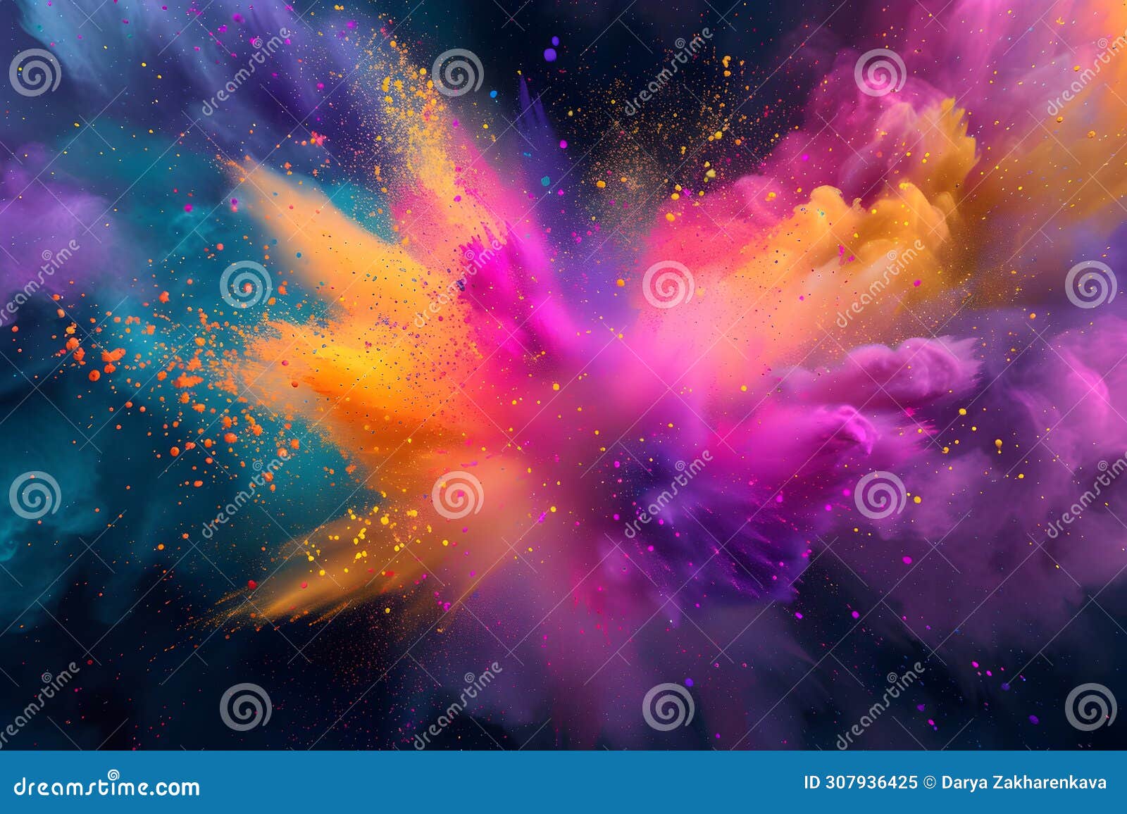 Exploding Color Dust Background - Dynamic Burst of Colors Stock ...