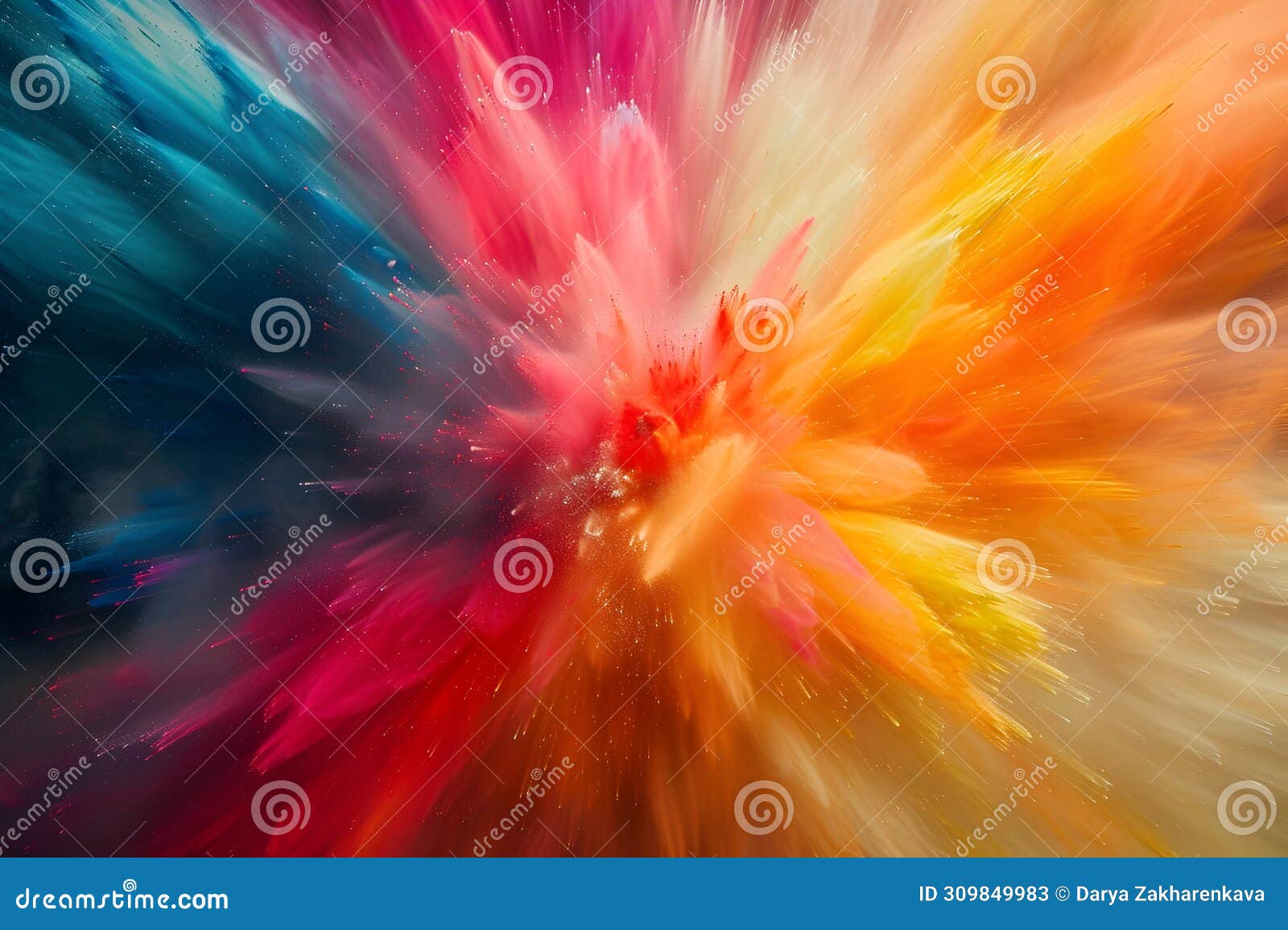 Exploding Color Dust Background - Dynamic Burst of Colors Stock ...