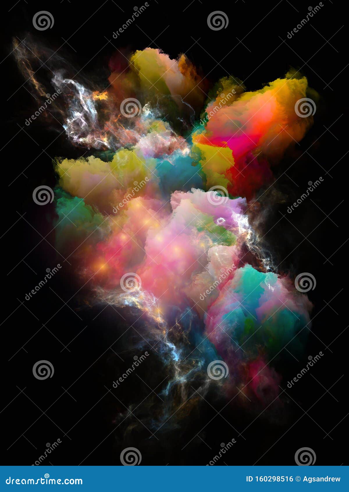 Exploding Color Space stock illustration. Illustration of radiate ...