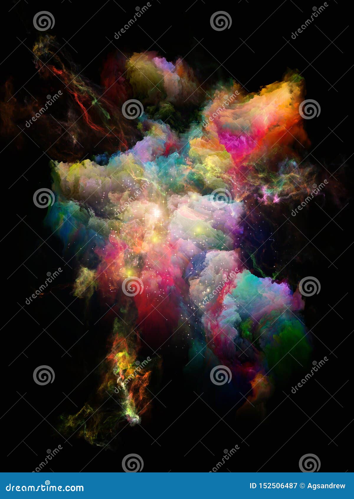 Exploding Color Space stock illustration. Illustration of colorful ...