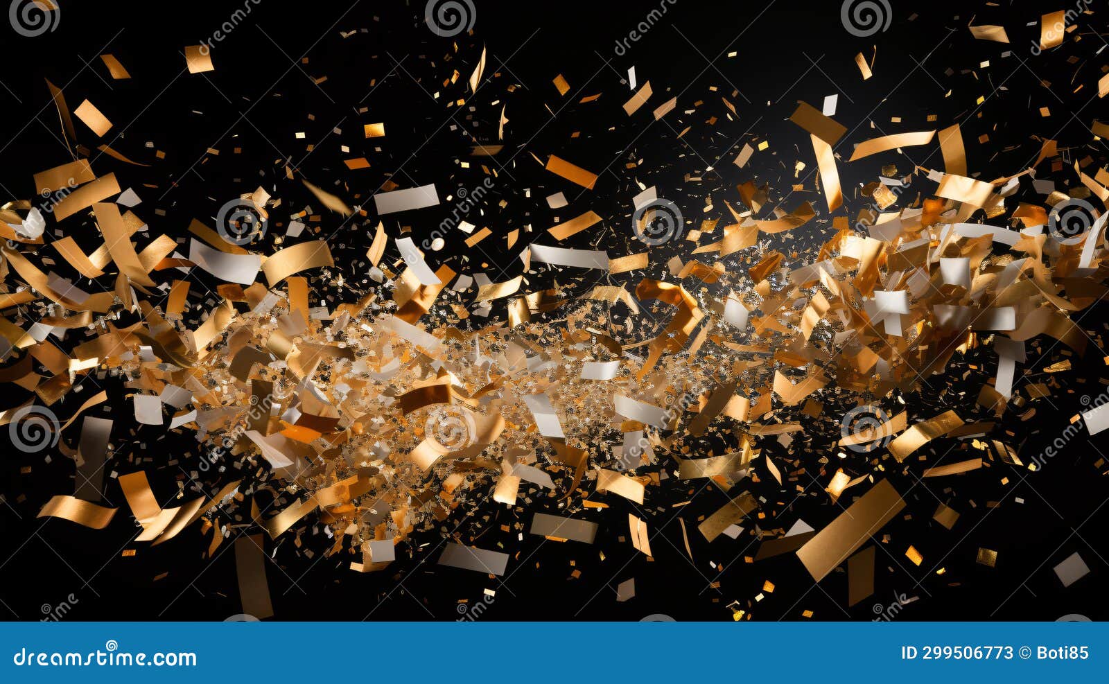 Exploding Colored Confetti Burst for New Years and Celebration Stock ...