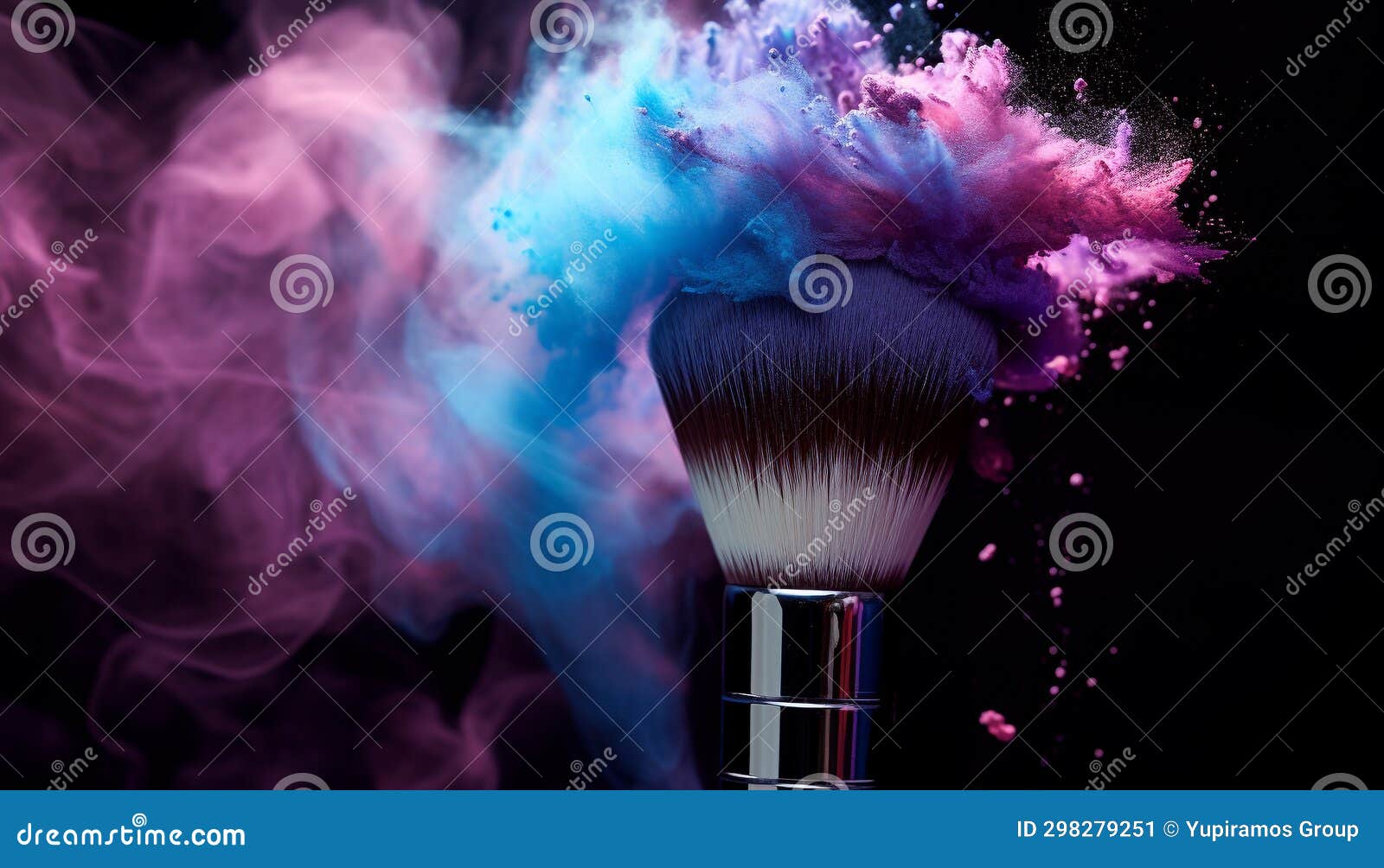 Exploding Colors of Beauty, Vibrant Eyeshadow Paints a Glamorous Face ...