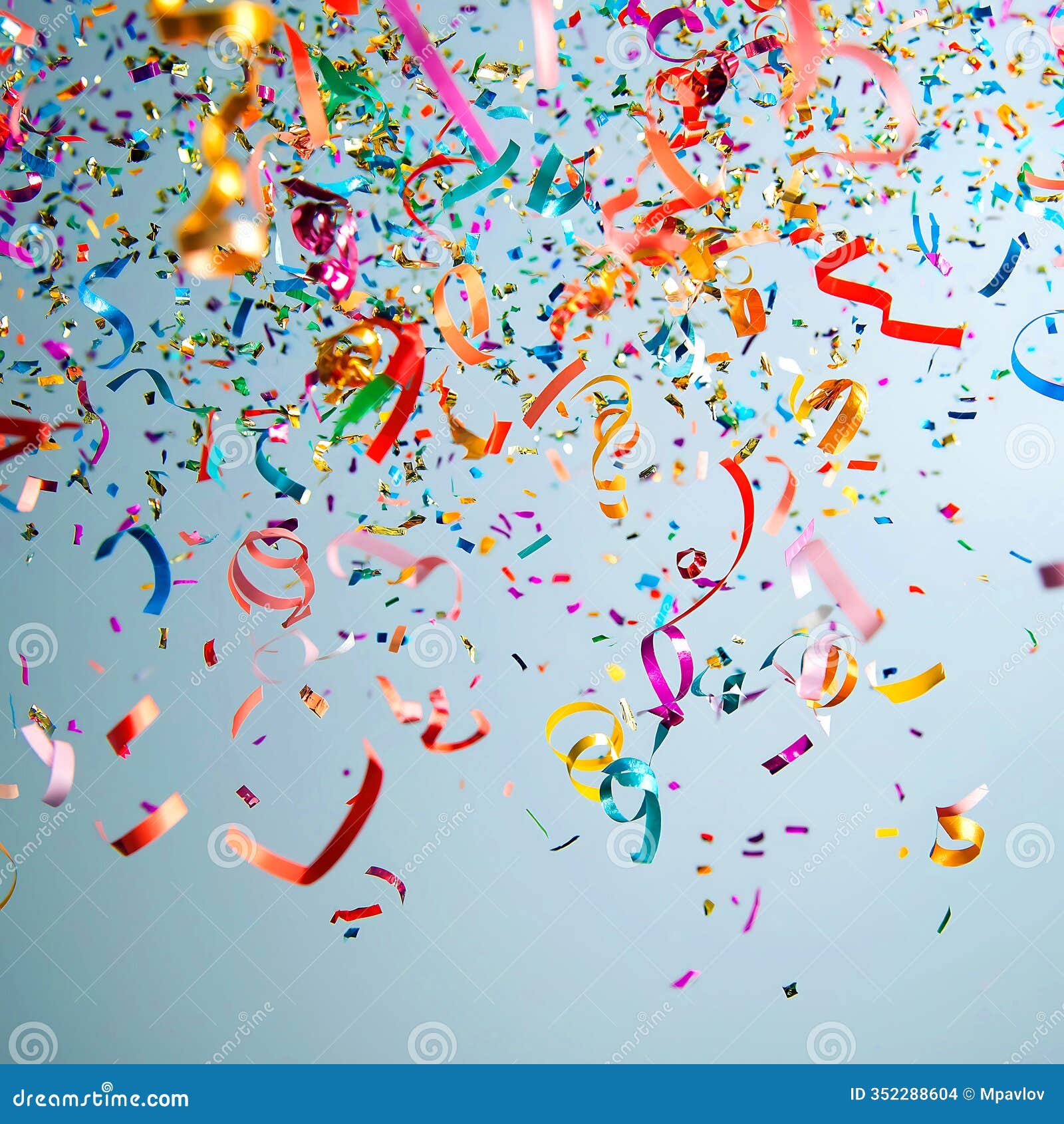Exploding Confetti stock illustration. Illustration of vibrant - 352288604