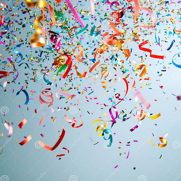 Exploding Confetti stock illustration. Illustration of vibrant - 352288604