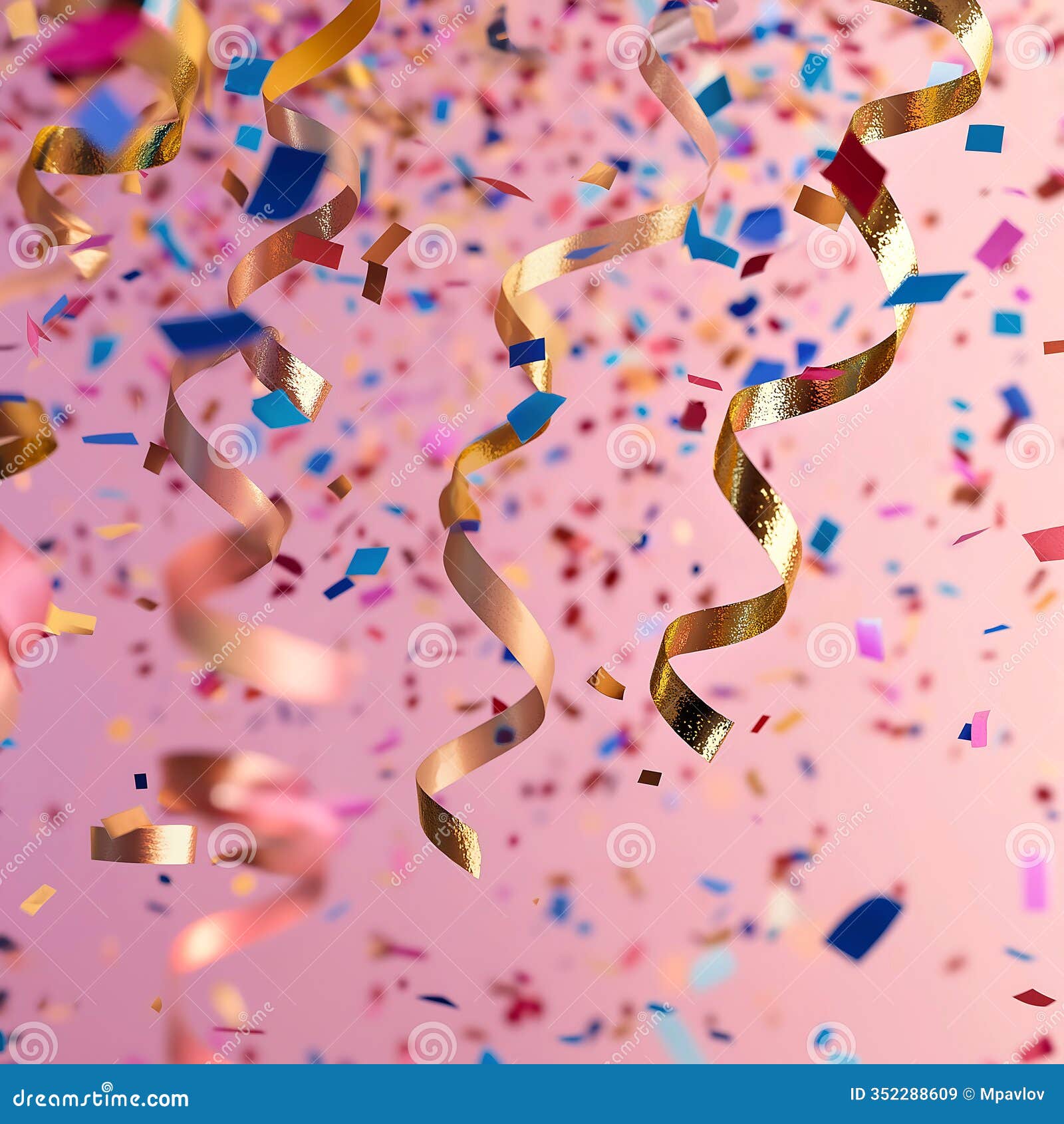 Exploding Confetti stock illustration. Illustration of high - 352288609