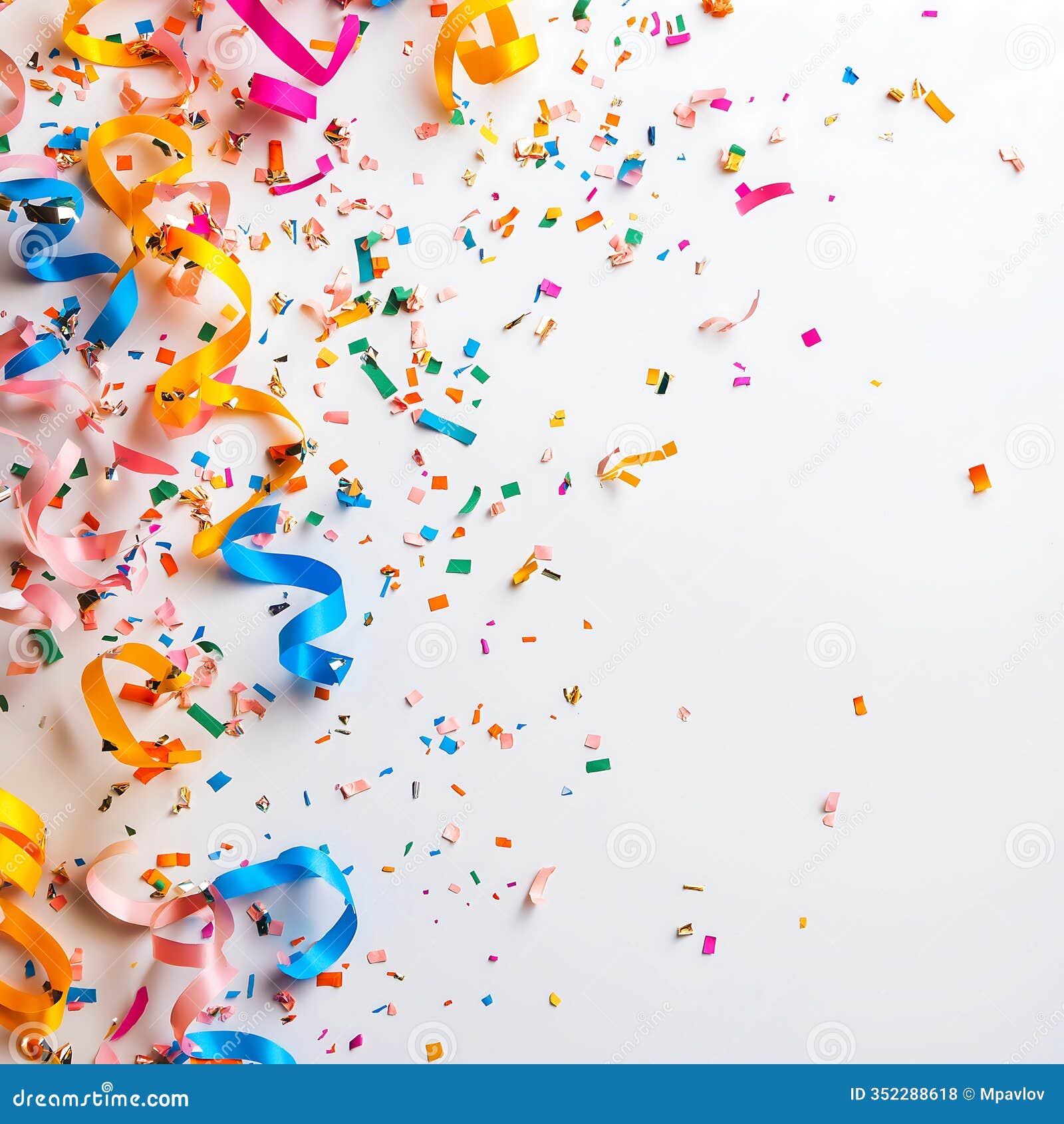 Exploding Confetti stock illustration. Illustration of decoration ...