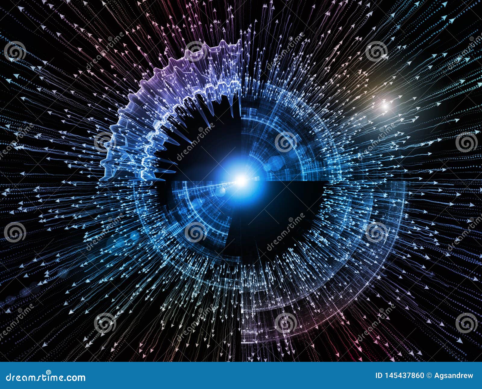 Exploding Direction stock illustration. Illustration of background ...