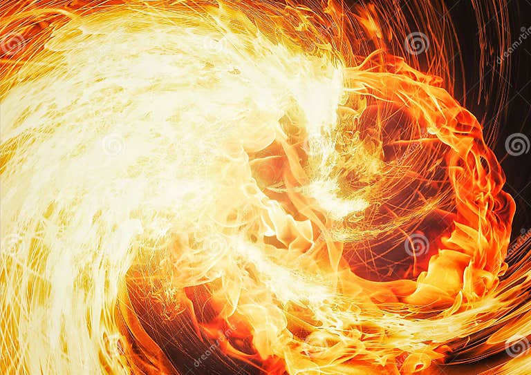 Exploding Fire Flame Abstract Background Stock Image - Image of ...