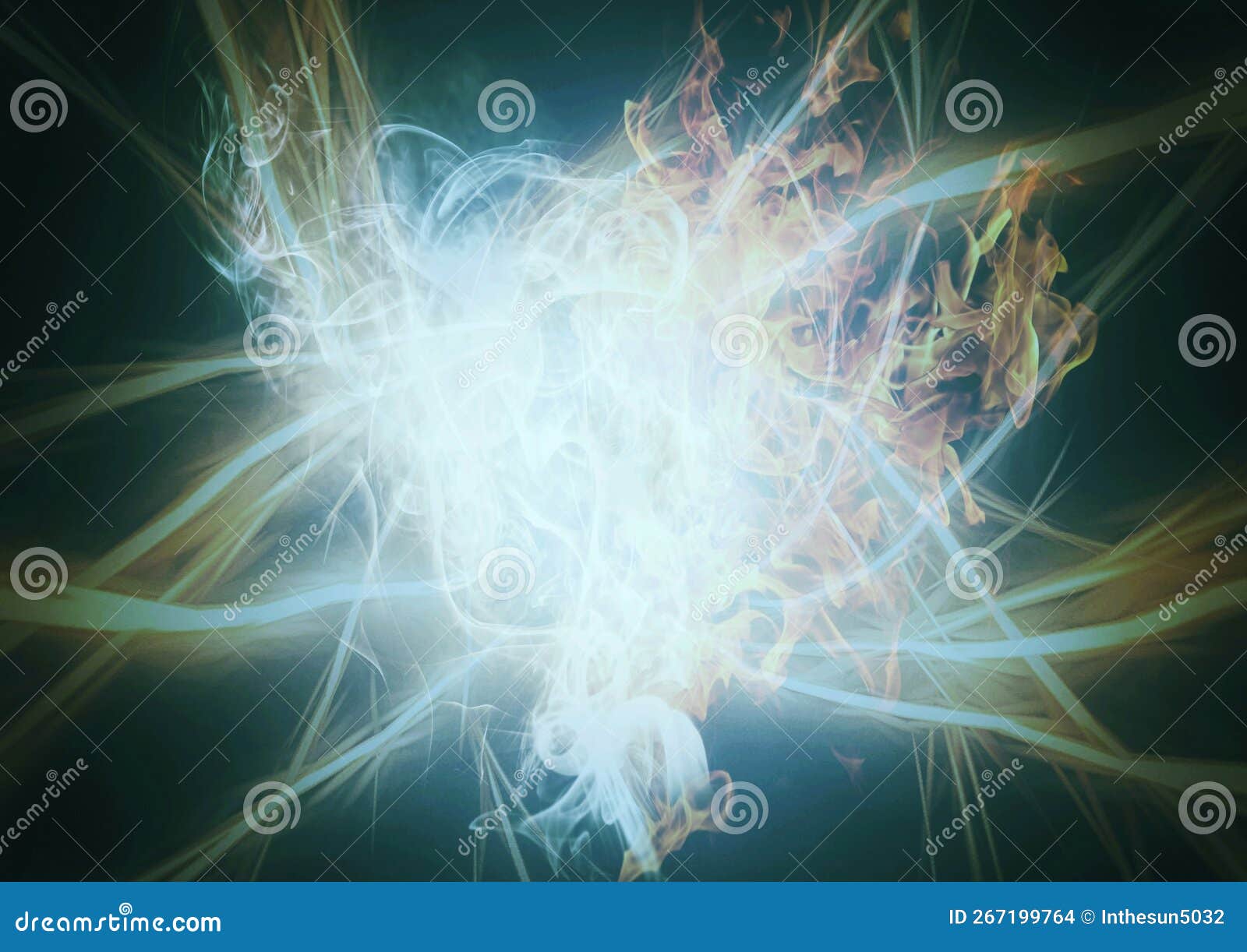 Exploding Fire Flame Abstract Background Stock Illustration ...