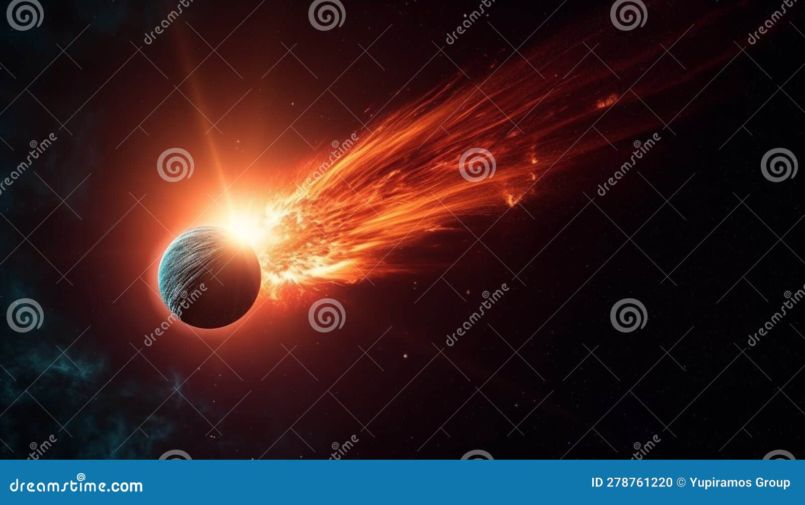 Exploding Fireball Orbits Planet in Glowing Natural Phenomenon ...