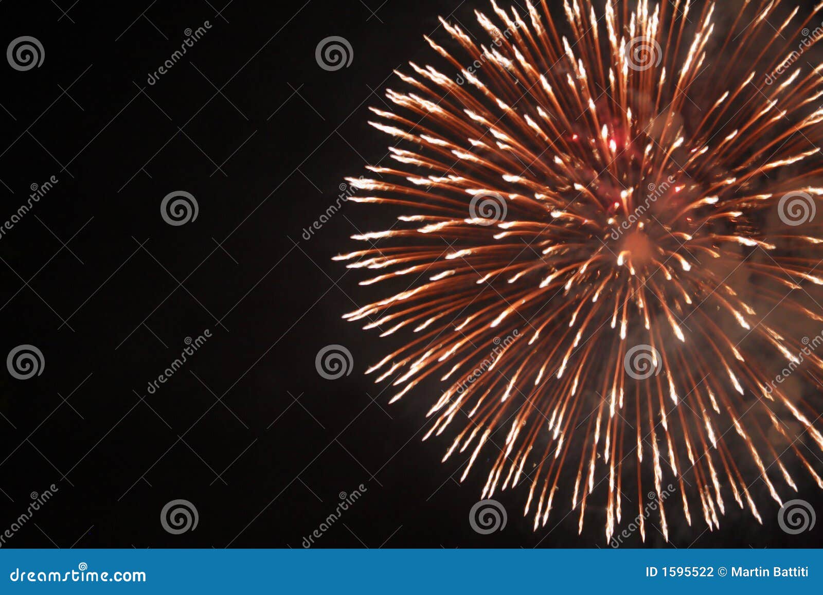 Exploding Fireworks stock photo. Image of glittering, brilliant - 1595522