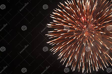 Exploding Fireworks stock photo. Image of glittering, brilliant - 1595522