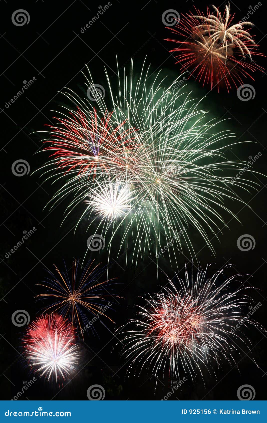 Exploding Fireworks stock photo. Image of independence - 925156