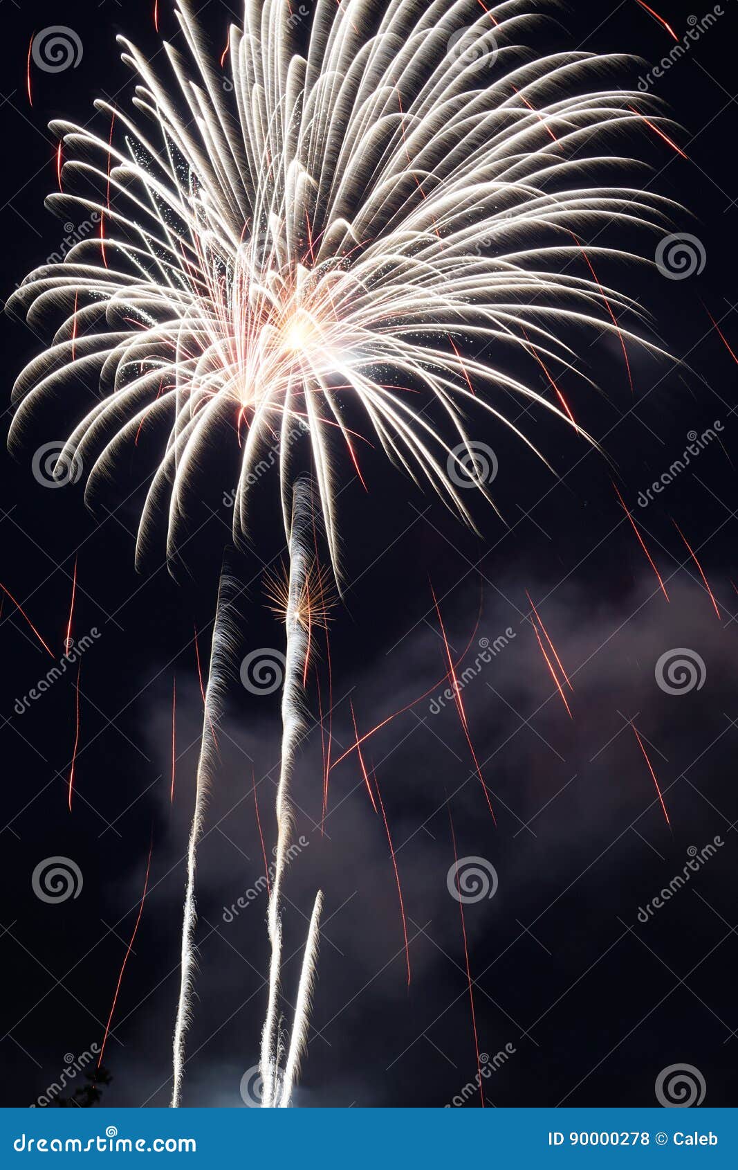 Exploding Fireworks stock photo. Image of newyear, july - 90000278