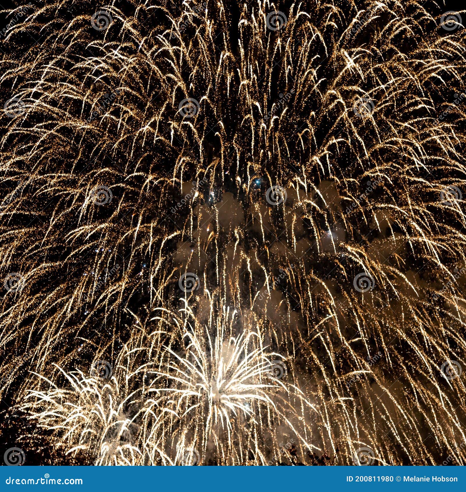 Exploding Fireworks stock photo. Image of frame, burning - 200811980