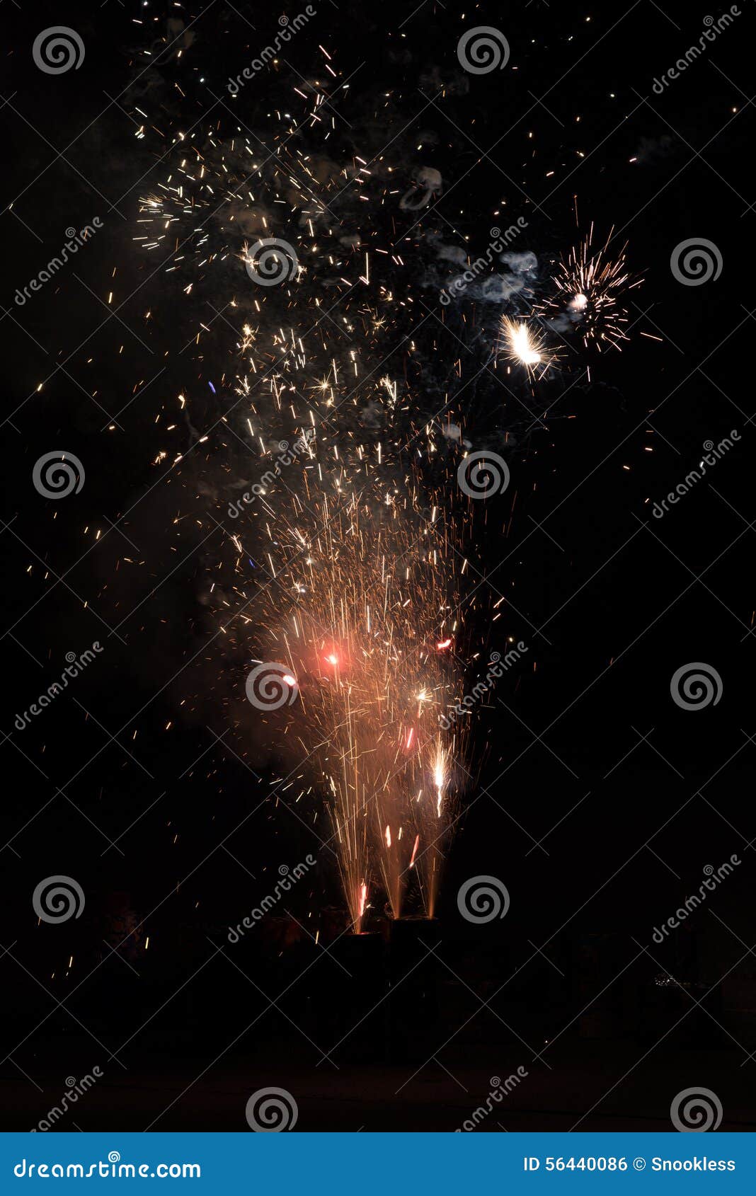 Exploding Fireworks stock photo. Image of closeup, explode - 56440086
