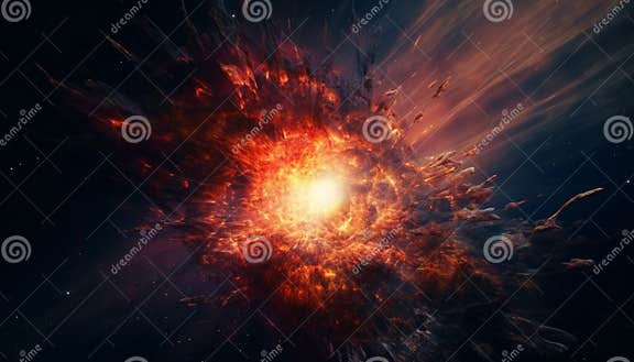 Exploding Galaxy Illuminates Abstract Space, a Fiery Natural Phenomenon ...