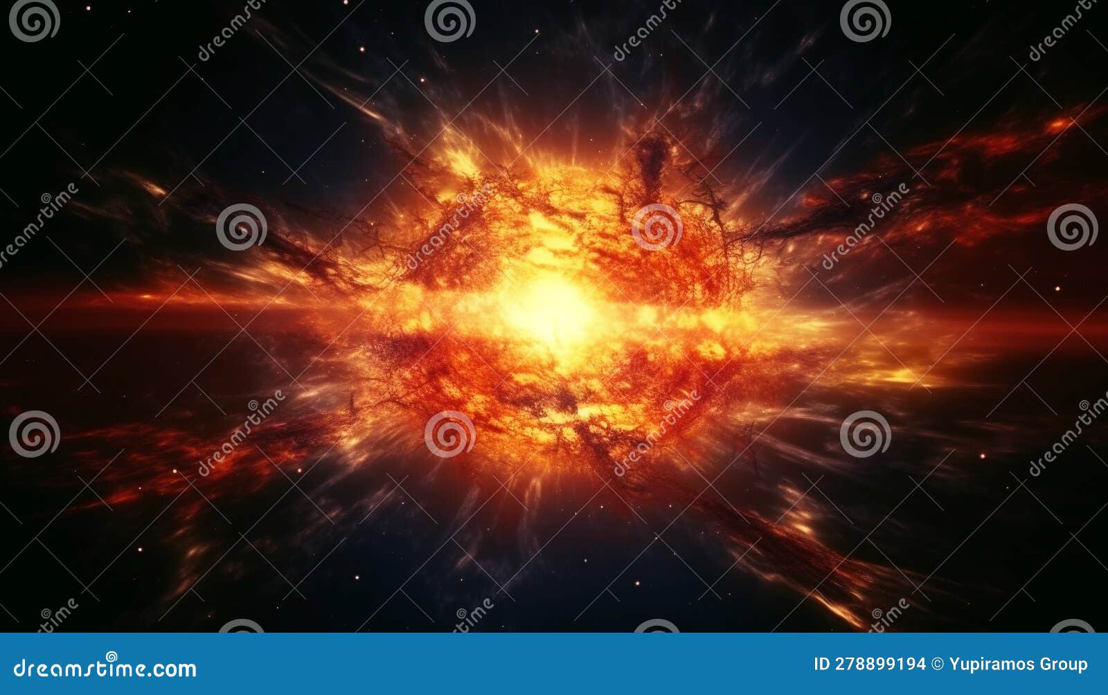 Exploding Galaxy Illuminates Dark Sky, a Natural Phenomenon of Science ...