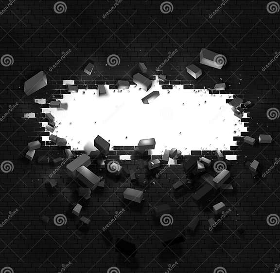 Exploding Graffiti Wall stock illustration. Illustration of beautiful ...