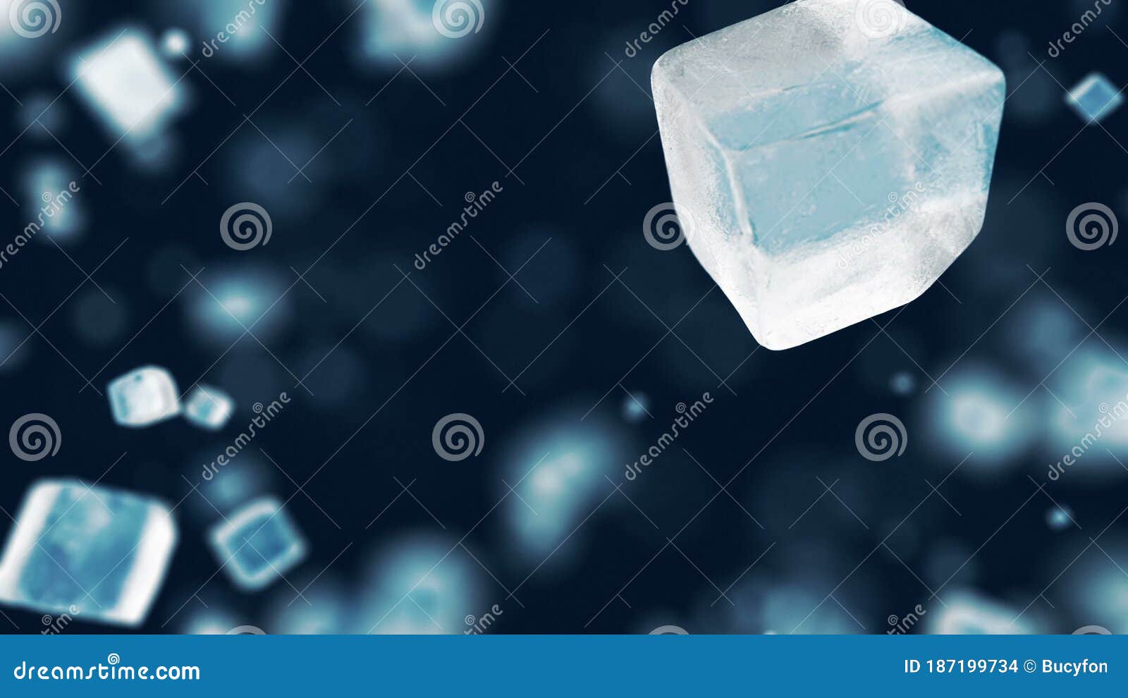 Exploding ice cubes in 4K stock footage. Video of closeup - 187199734
