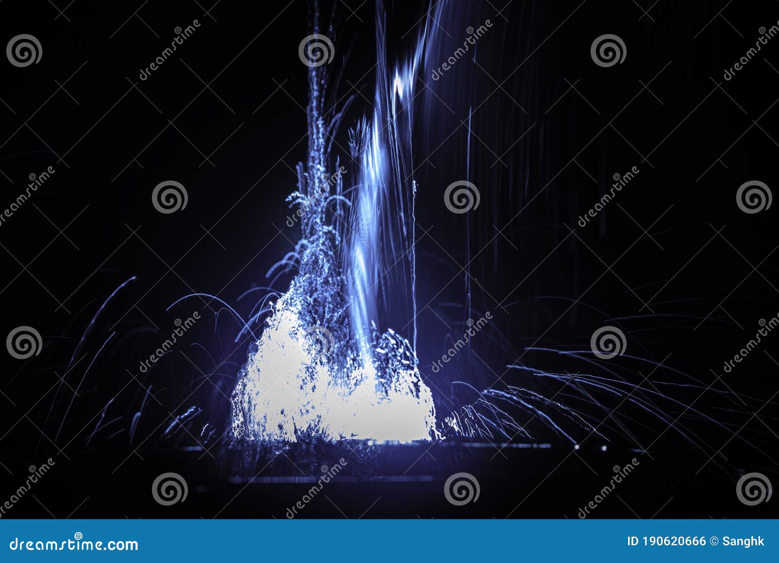 Exploding Light Beams with Motion Blur Stock Photo - Image of event ...