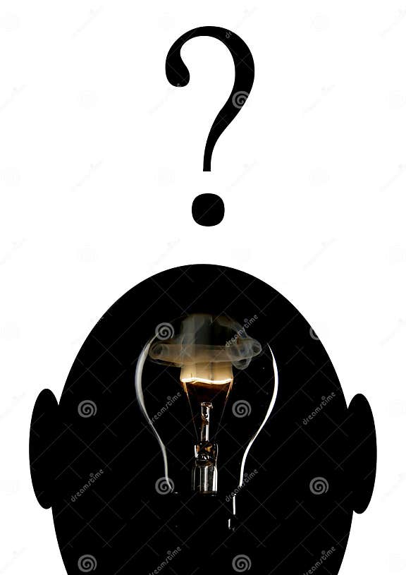 Exploding Light Bulb in Head Stock Photo - Image of idea, electricity ...