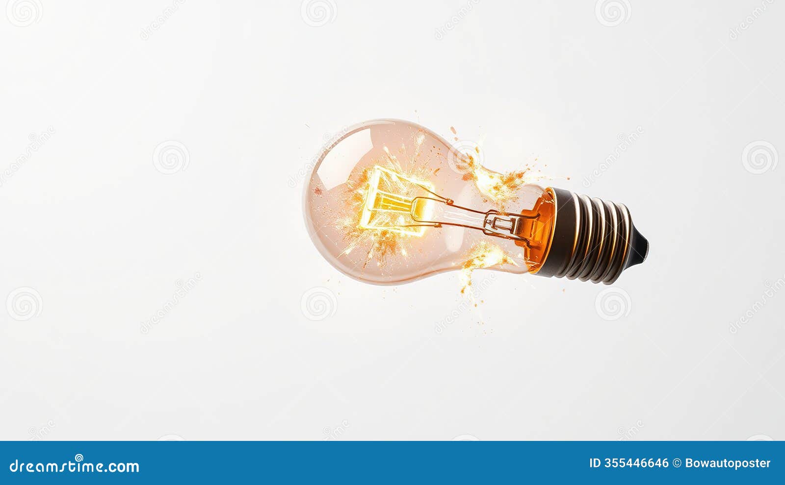 Exploding Lightbulb a Visual Symphony of Innovation and Breakthrough ...
