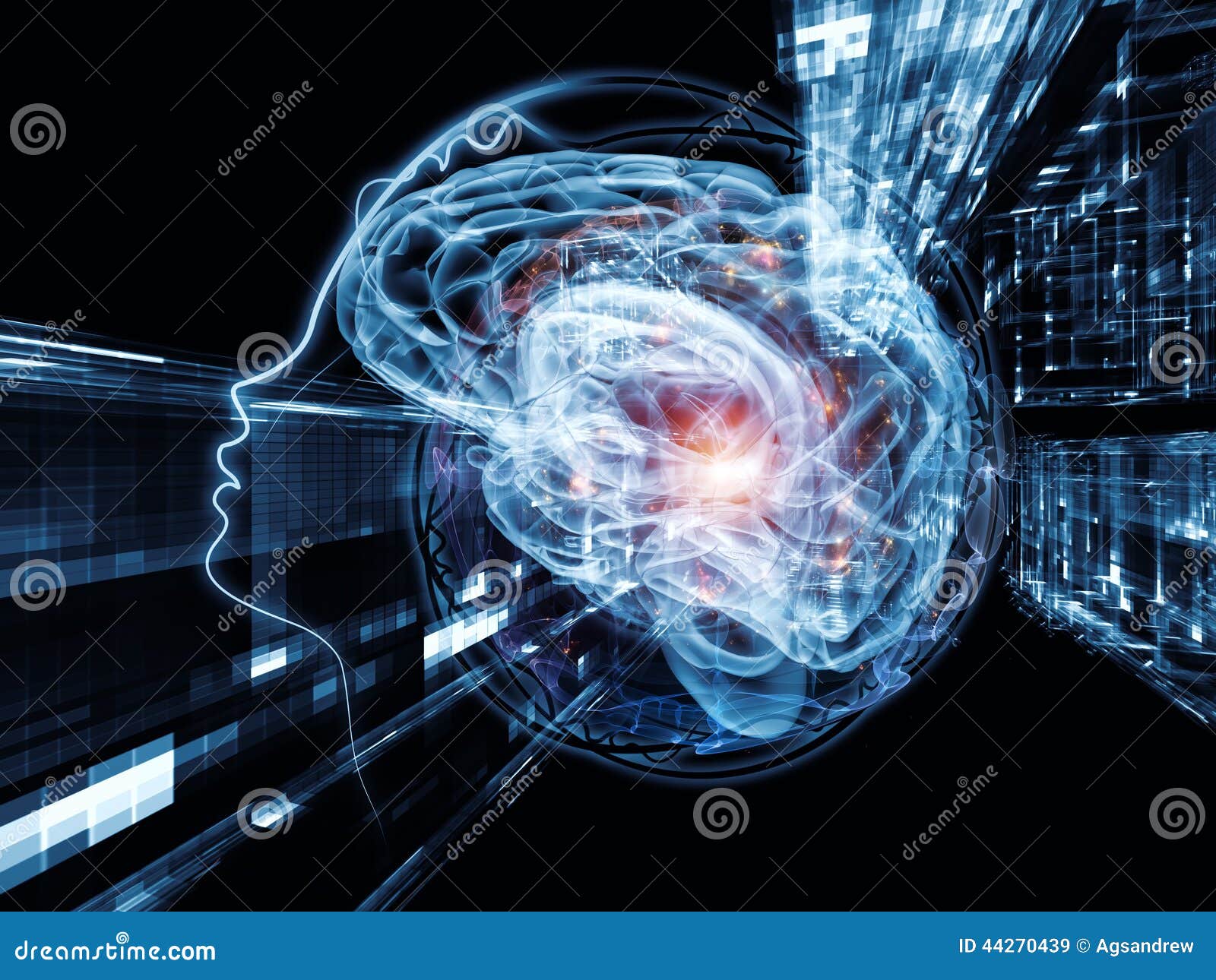 Exploding Mind stock illustration. Illustration of element - 44270439