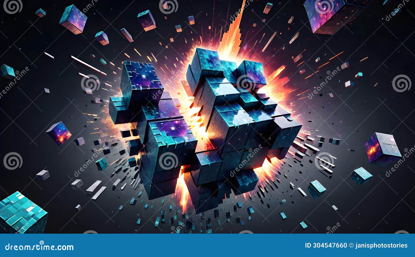 Exploding Minecraft Colorful Cubes Minecraft Blocks Minecraft Textures And Cubes Minecraft
