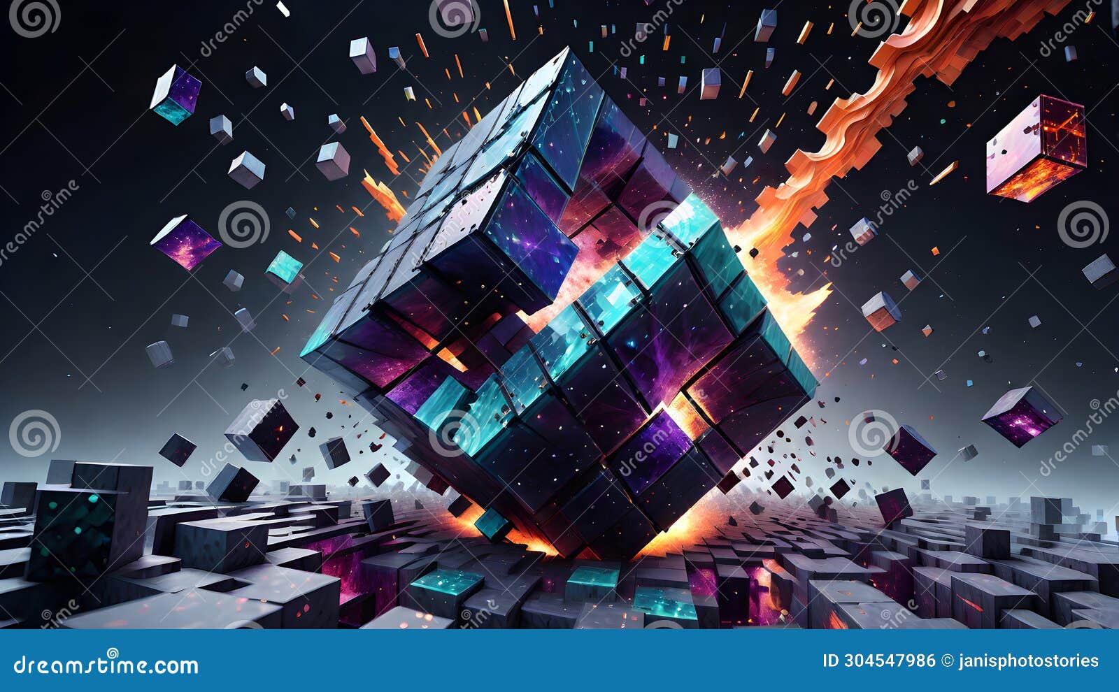 Exploding Minecraft Colorful Cubes Minecraft Blocks Minecraft Textures And Cubes Minecraft